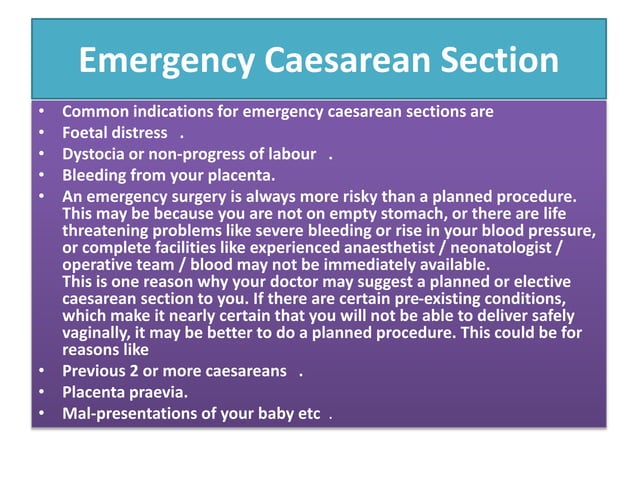 Caesarean section | PPT