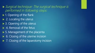 Caesarean section | PPTX