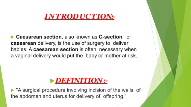 Caesarean section | PPTX | Pregnancy | Reproductive Health