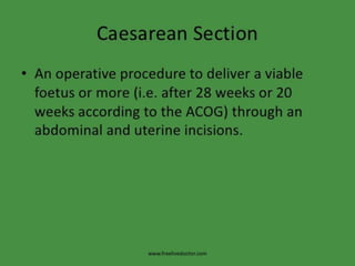 Caesarean section | PPT
