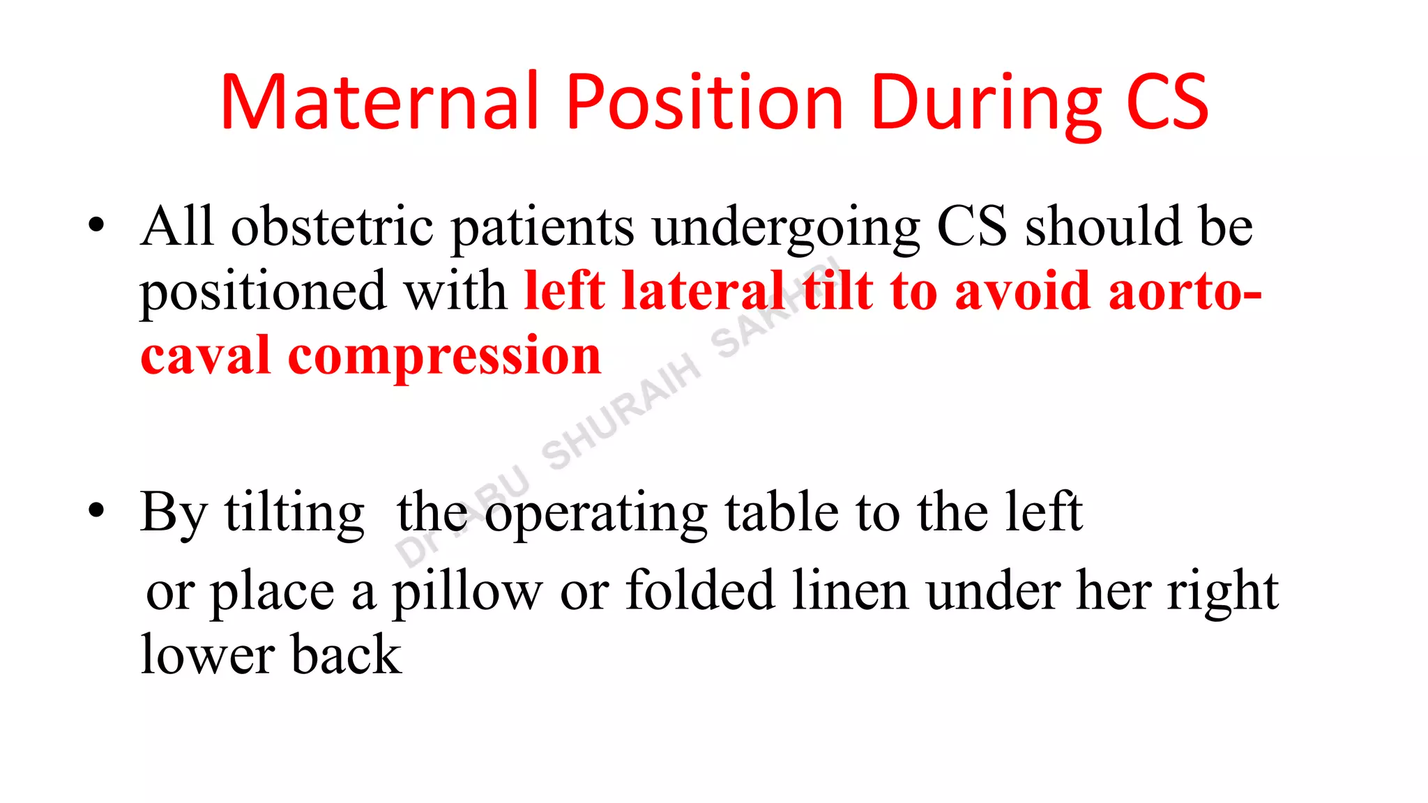 Caesarean section | PPTX