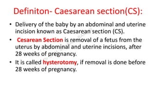 Caesarean section | PPTX