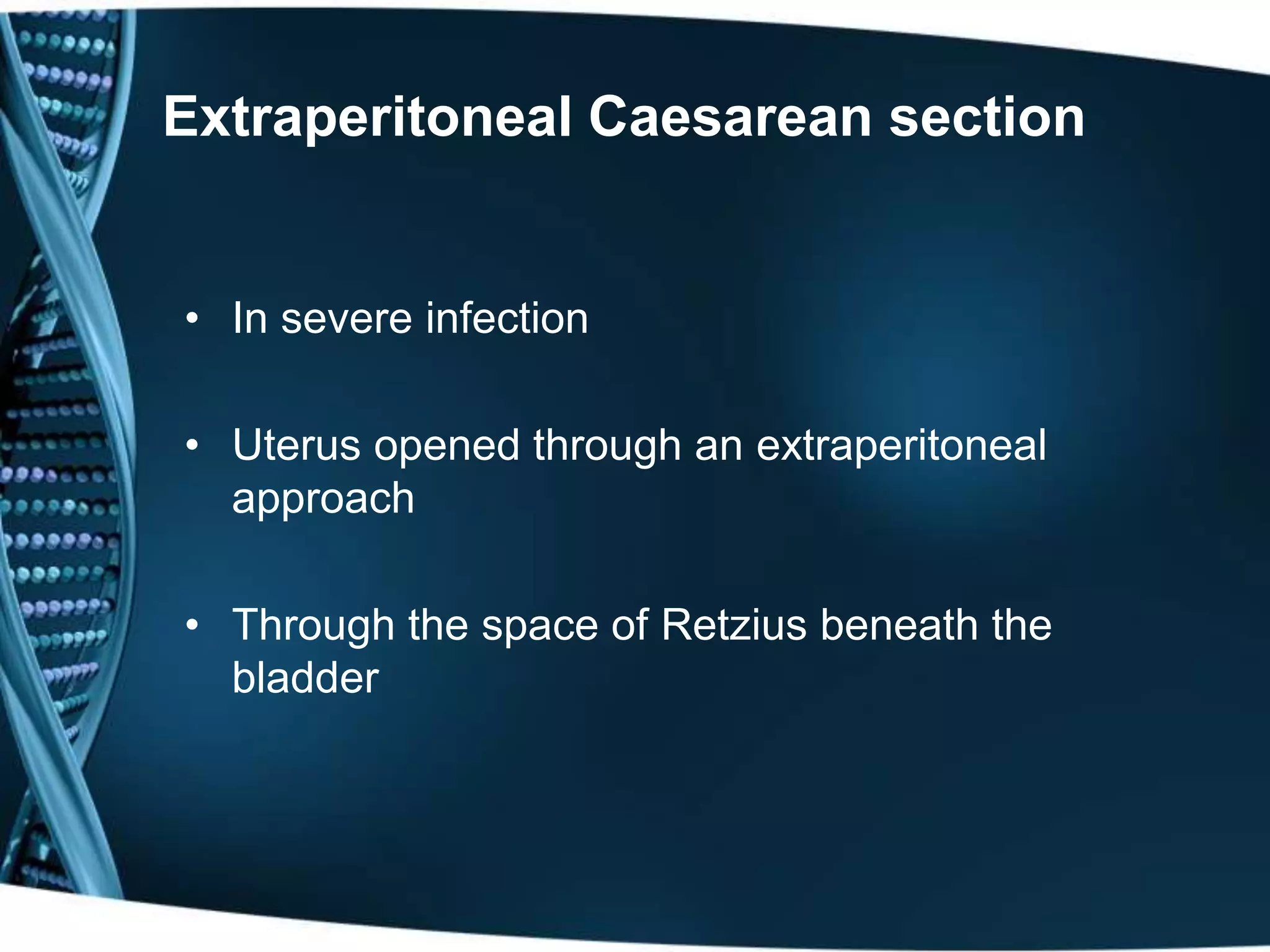 Caesarean Section Indications And Types Pptx