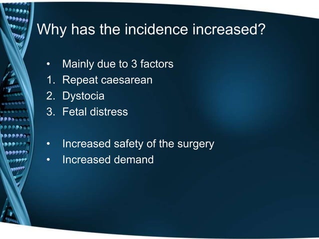 Caesarean section - indications and types | PPTX | Pregnancy ...