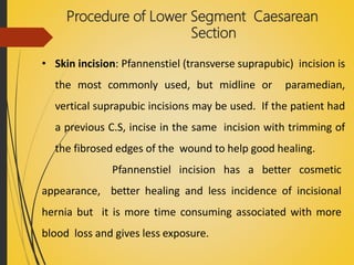 Caesarean section & others | PPTX