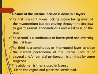 Caesarean section & others | PPTX