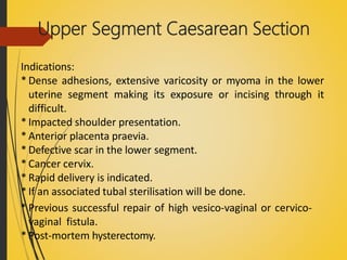 Caesarean section & others | PPTX