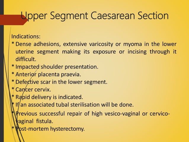 Caesarean section & others | PPTX