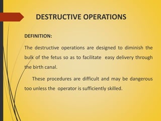 Caesarean section & others | PPTX