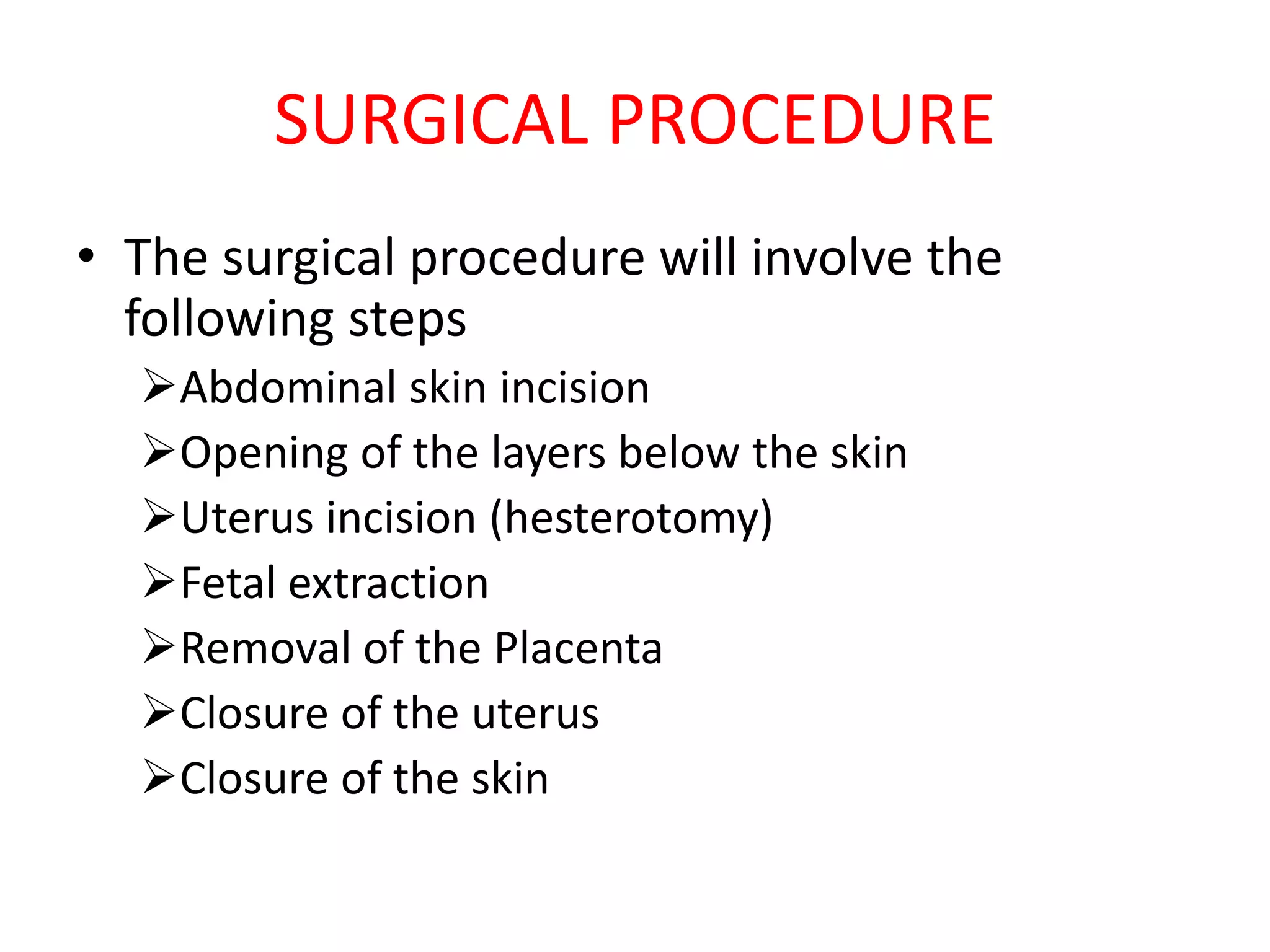 Caesarean section (techniques) pgp | PPTX