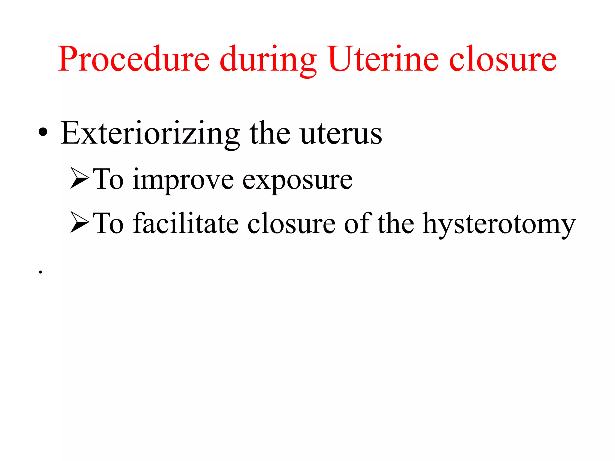Caesarean section (techniques) pgp | PPTX