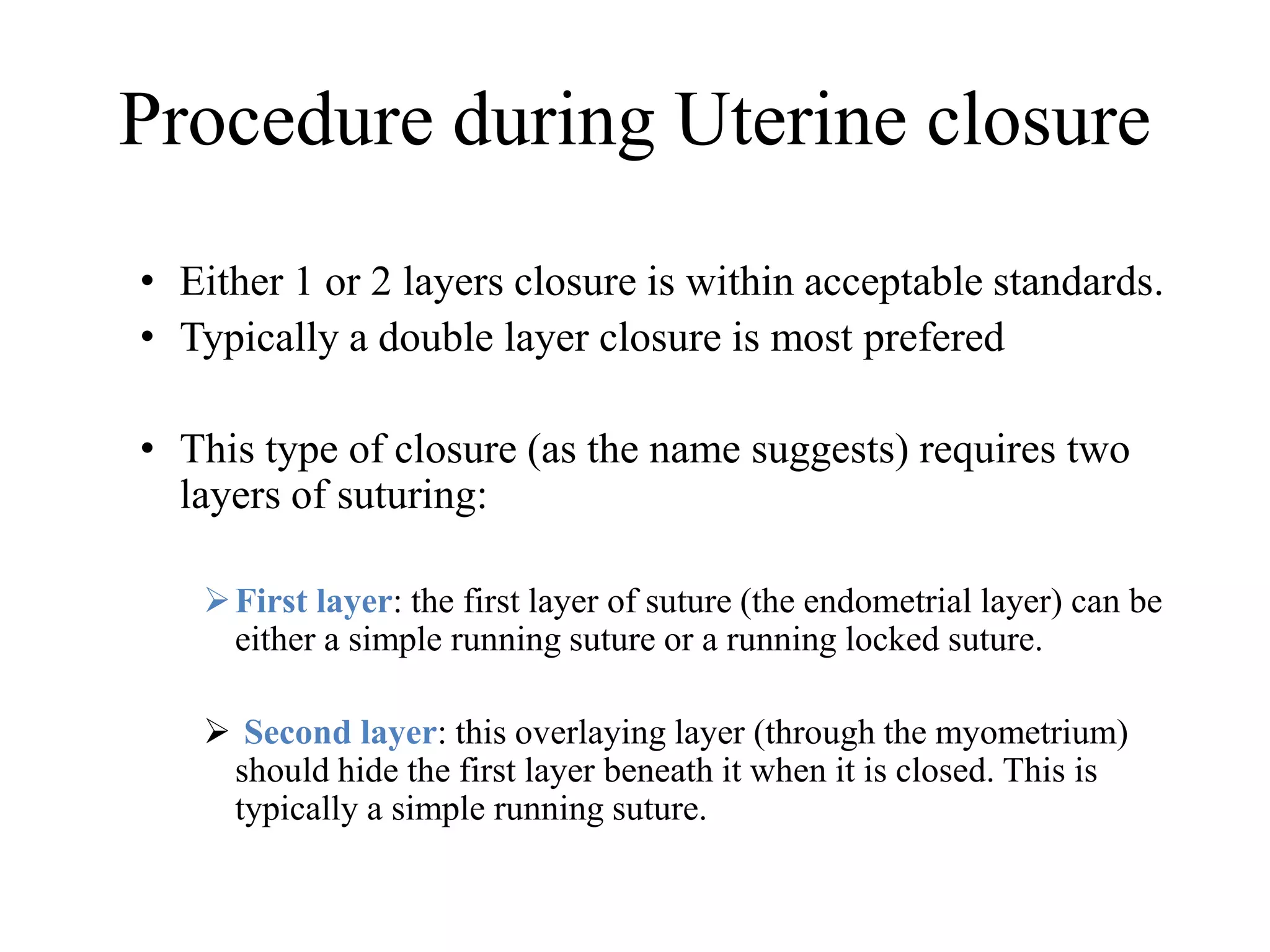 Caesarean section (techniques) pgp | PPTX