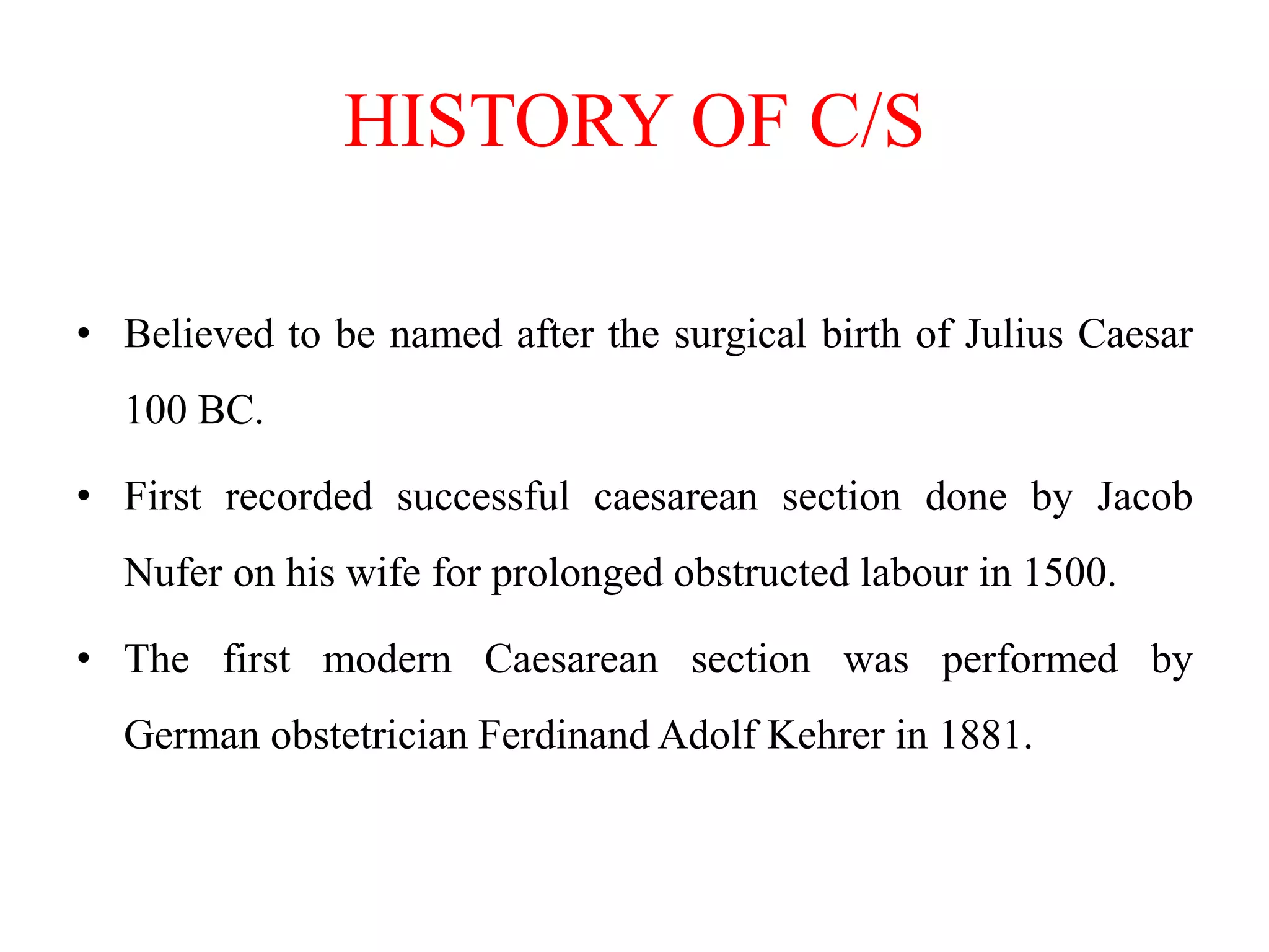 Caesarean section (techniques) pgp | PPTX