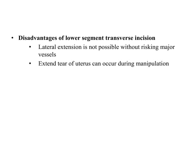 Caesarean section (techniques) pgp | PPTX