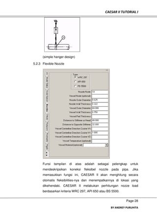 Caesar II (Pipe Stress Analysis) - Bahasa Melayu | PDF