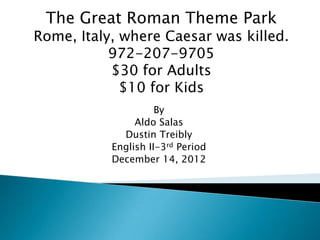 Caesar Project (Finished) | PPT