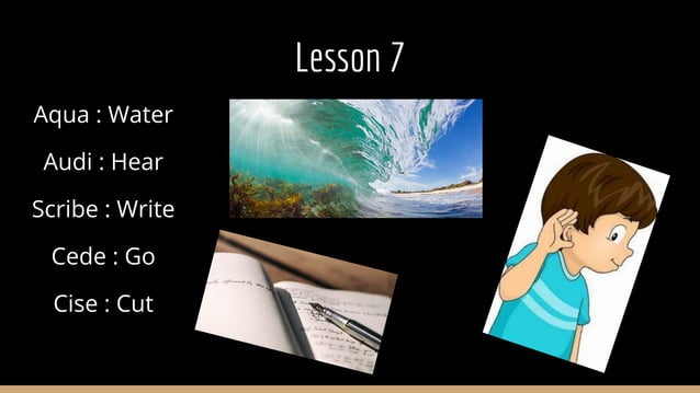 CAESAR’S ENGLISH 1.pdf learn Latin roots | PPT