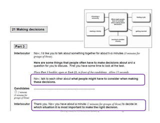 Cae speaking part 1 | PPT