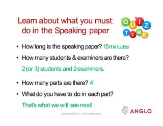 Cae speaking part 1 | PPT