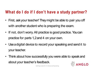 Cae speaking part 3 | PPTX