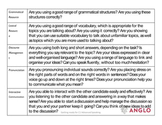 Cae speaking part 3 | PPTX