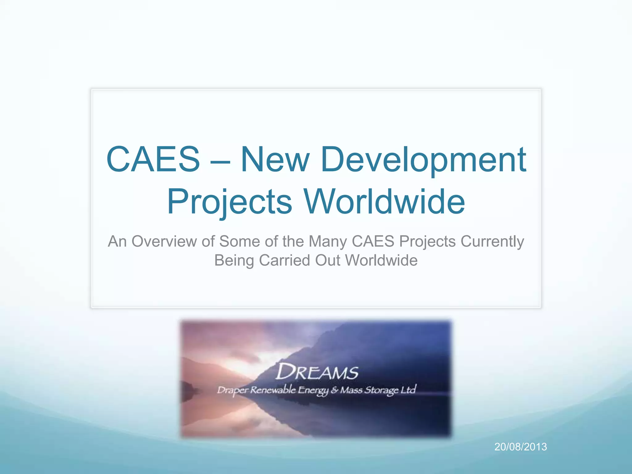 Caes projects worldwide | PPTX