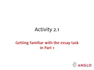 Cae sp writing 1 slideshow part 2 | PPT