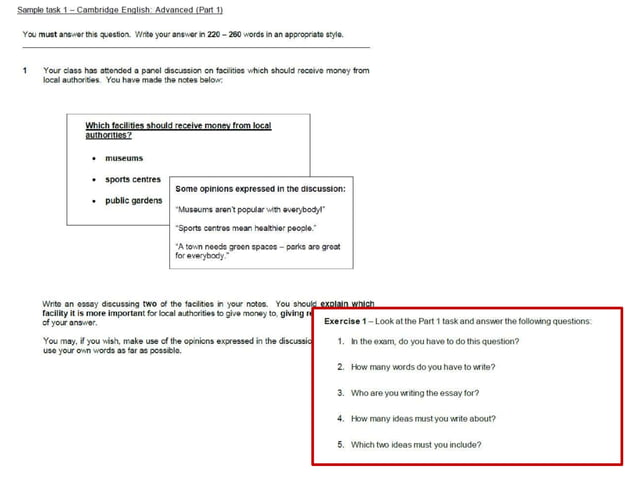 Cae sp writing 1 slideshow part 2 | PPTX