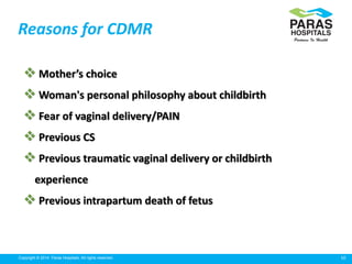 Caesarean delivery by Maternal Request (CDMR) | PPTX