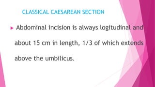Caesarean section | PPTX | Pregnancy | Reproductive Health