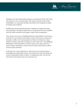 Internal Audit & Risk - Building Relationship Acumen | PDF