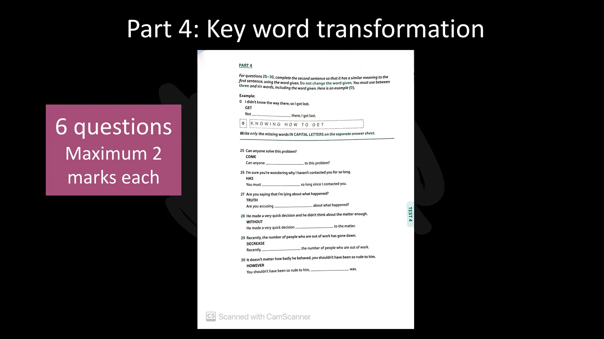 CAMBRIDGE ADVANCED TEST FORMAT FOR STUDENTS | PDF