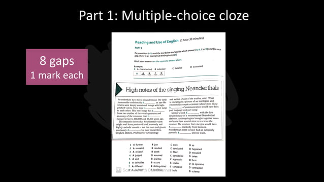 CAMBRIDGE ADVANCED TEST FORMAT FOR STUDENTS | PDF
