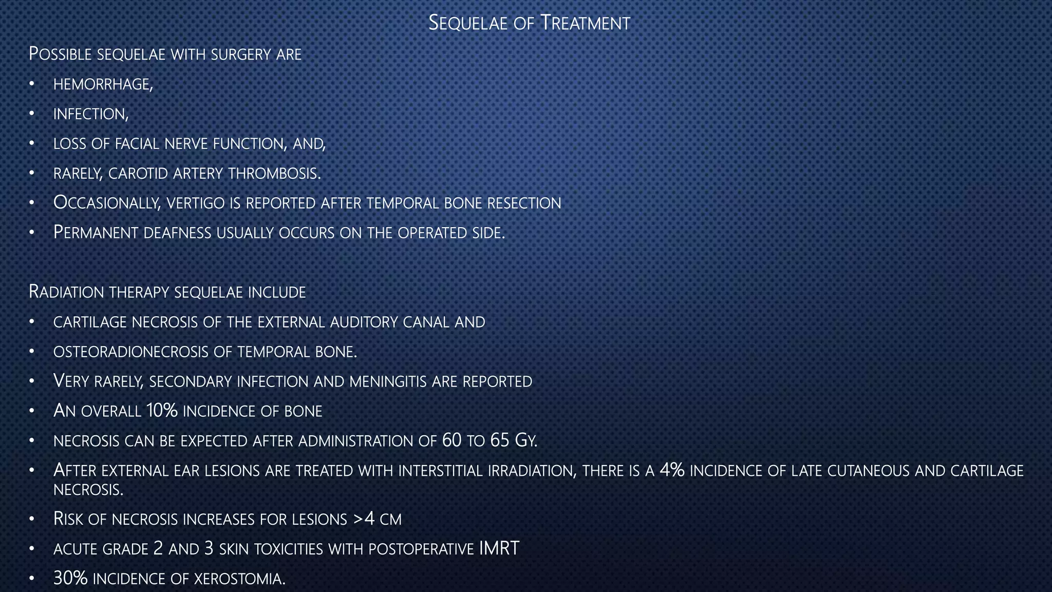 Ca external and middle ear staging to management1 | PPTX
