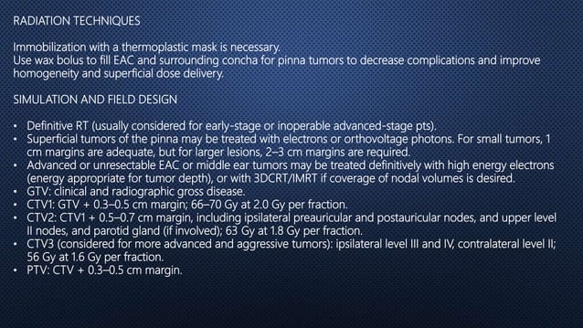 Ca external and middle ear staging to management1 | PPT