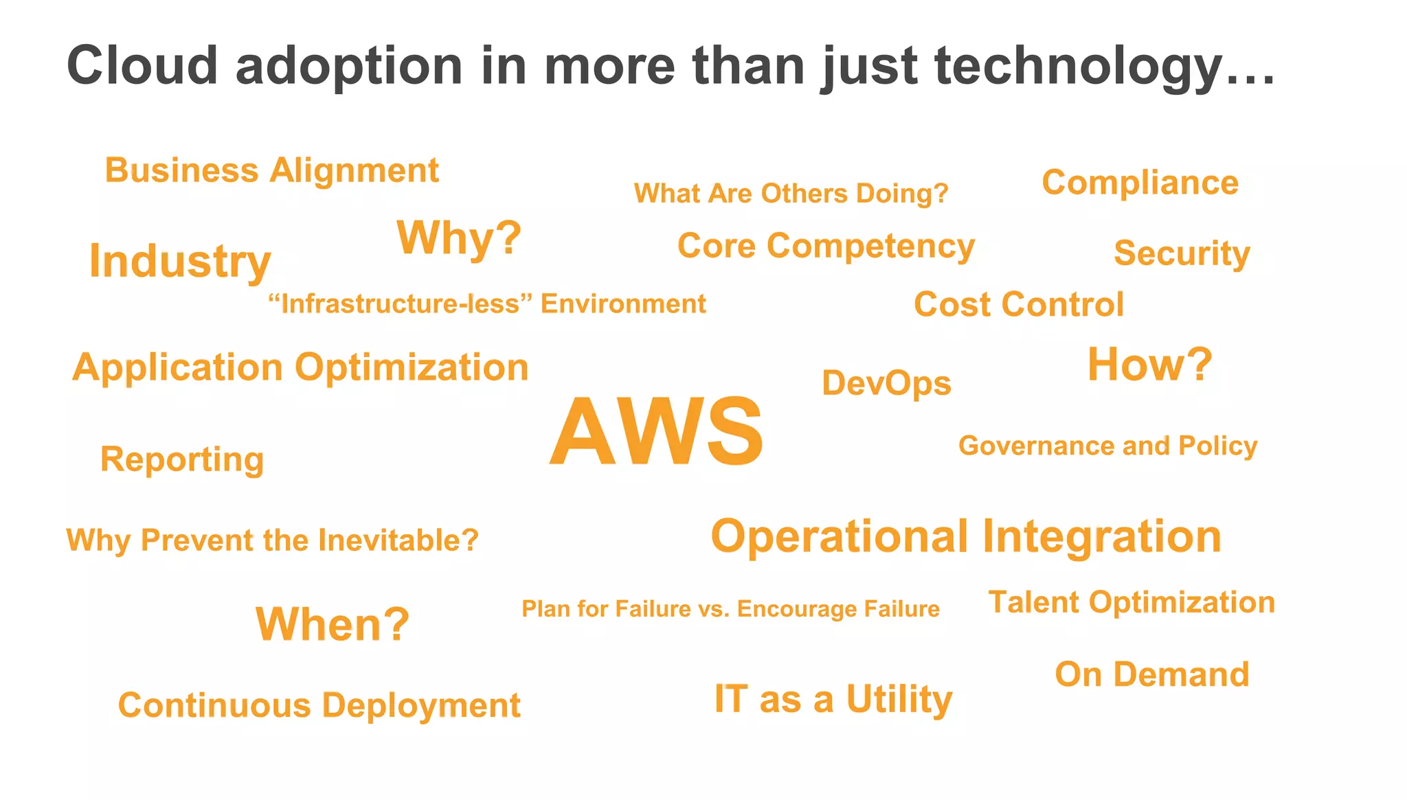 AWS Perú Meetup - Cloud Adoption Framework by Pathros Manay | PPTX