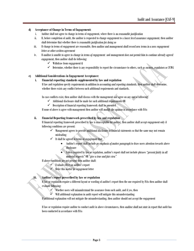 International Standards on Auditing - Summarized | PDF | Business ...