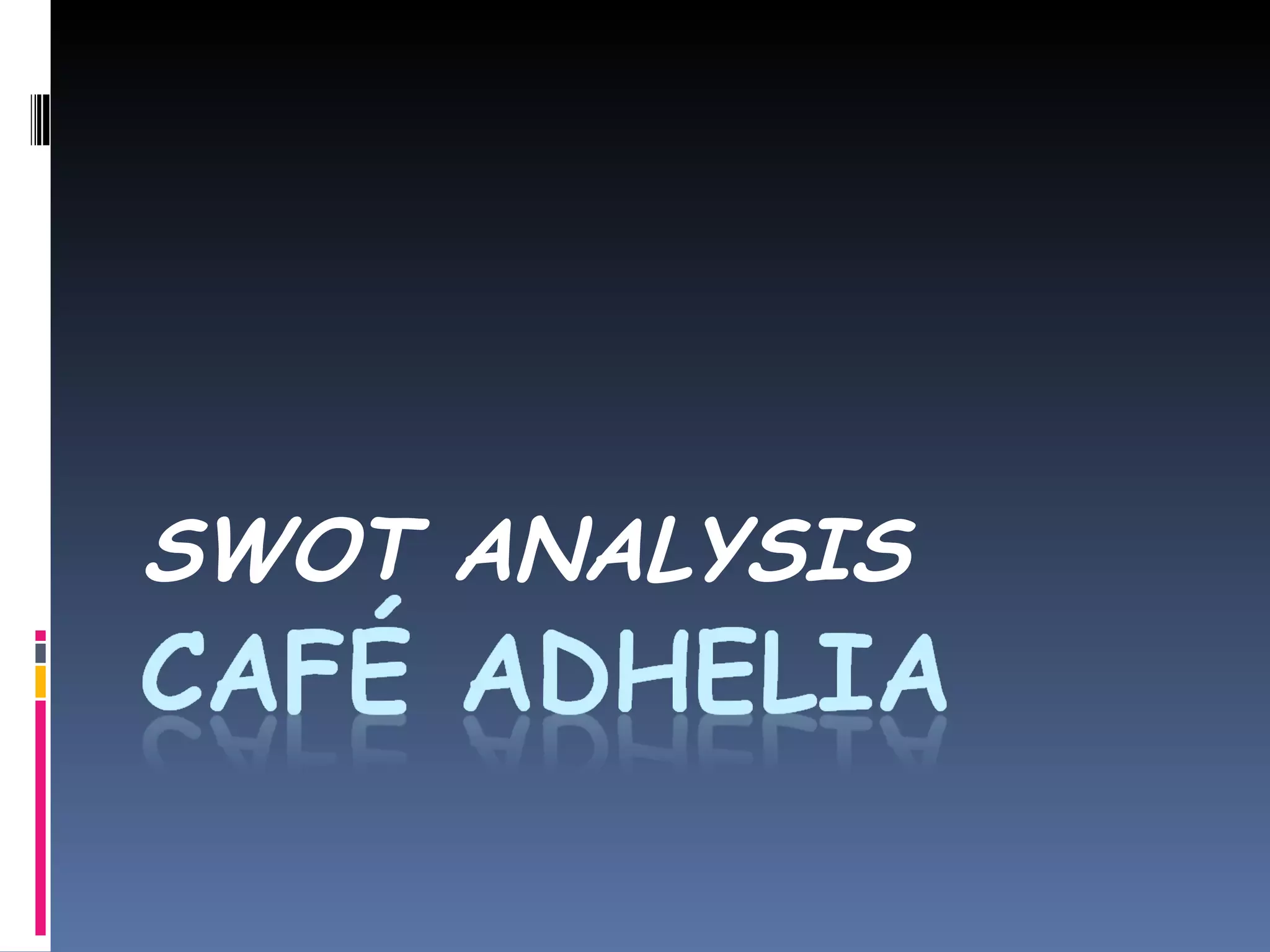 Café Adhelia Swot Analysis | PPT