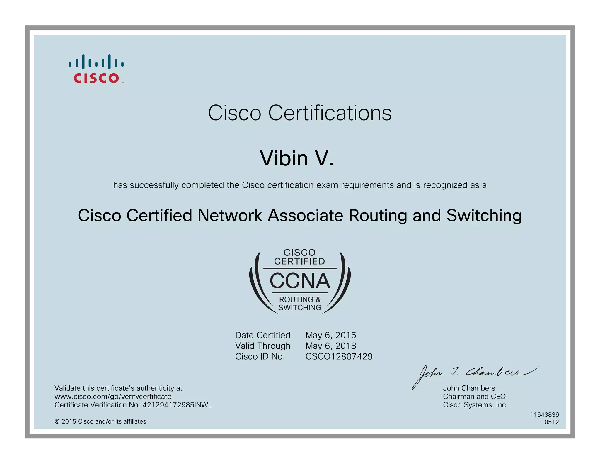 CISCO CERTIFICATE | PPT