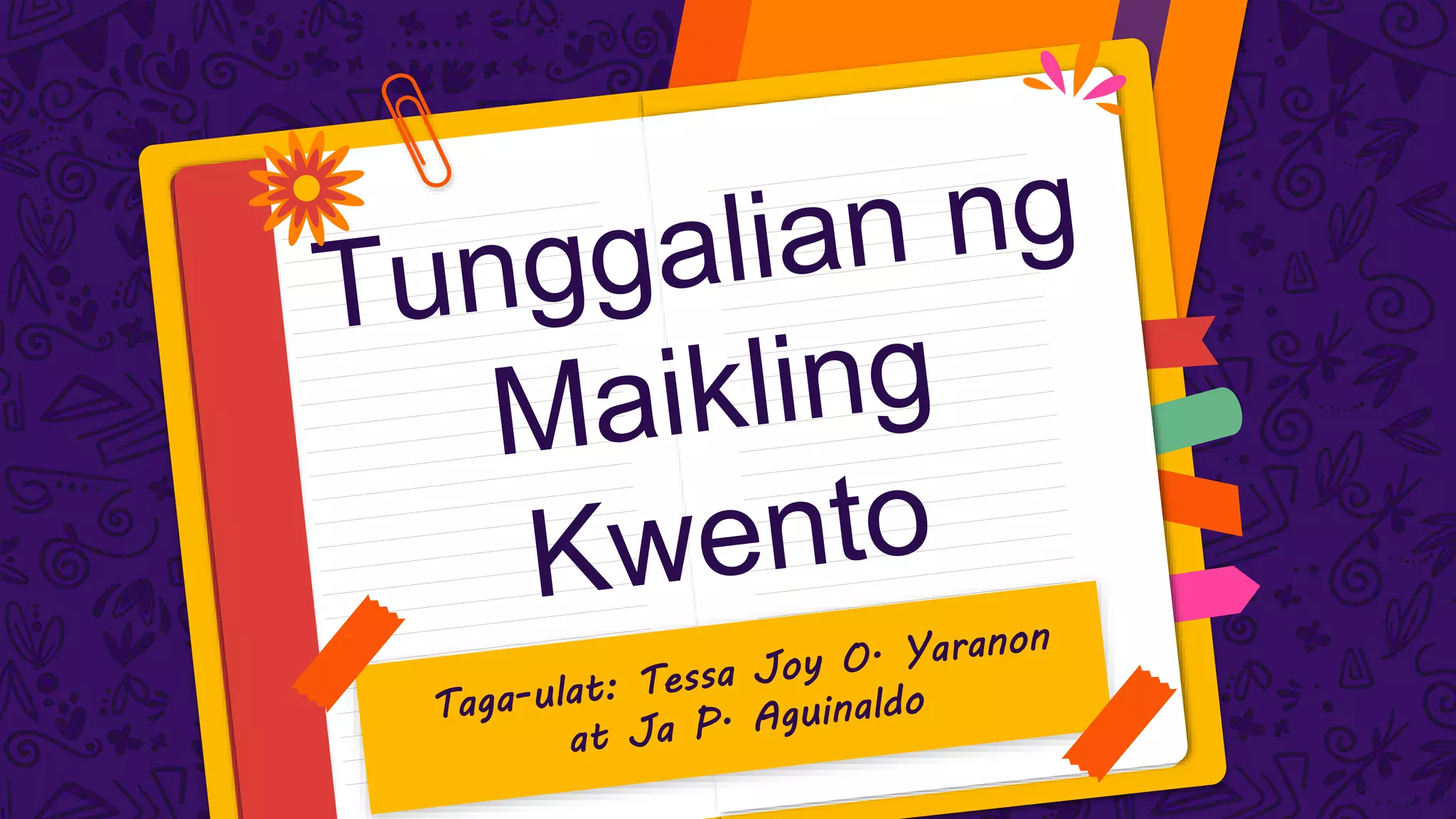 CAF 214 - Tunggalian Ng Maikling Kuwento.pptx