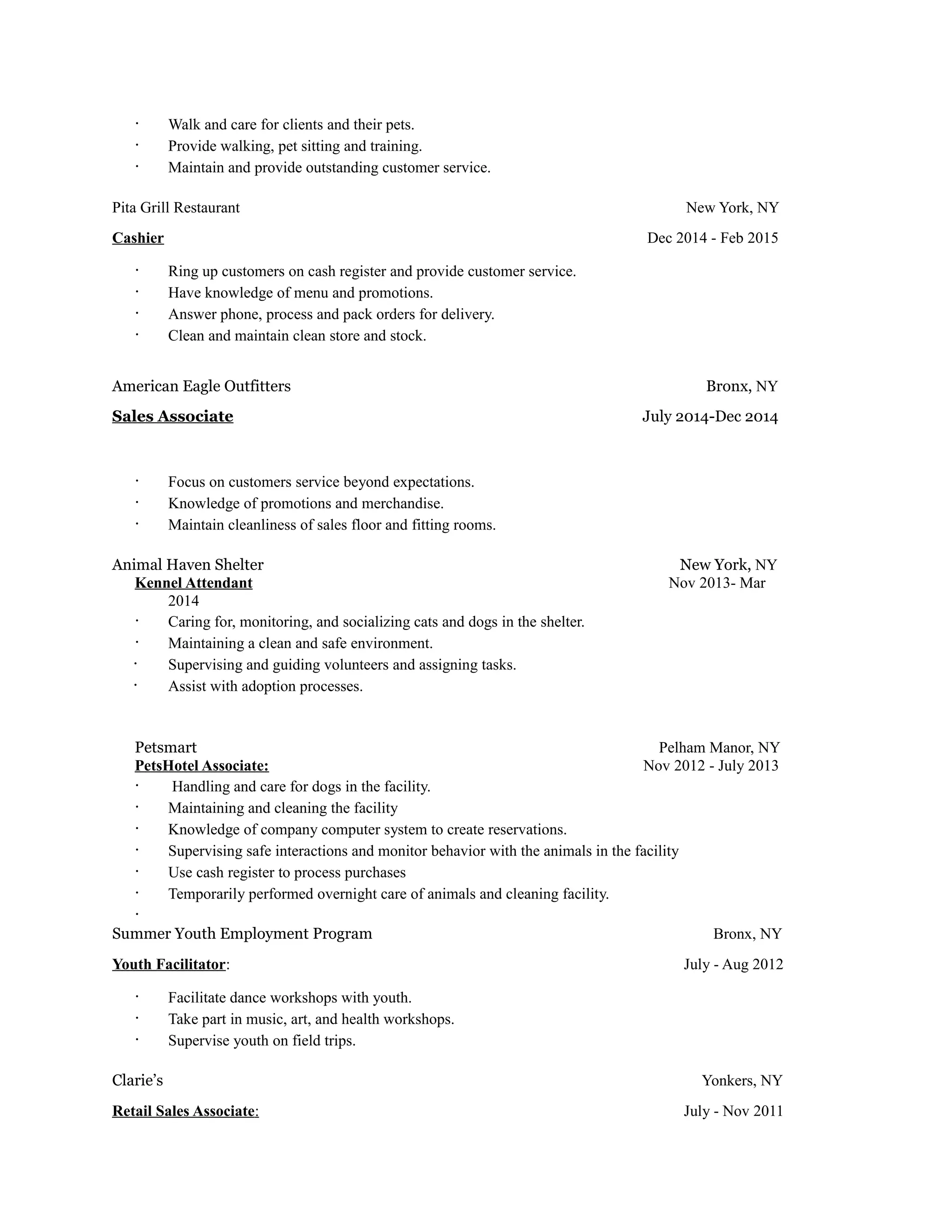 Resume 082815 | DOC