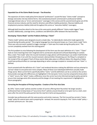 Claims Made Series Published Edition FCGver | PDF