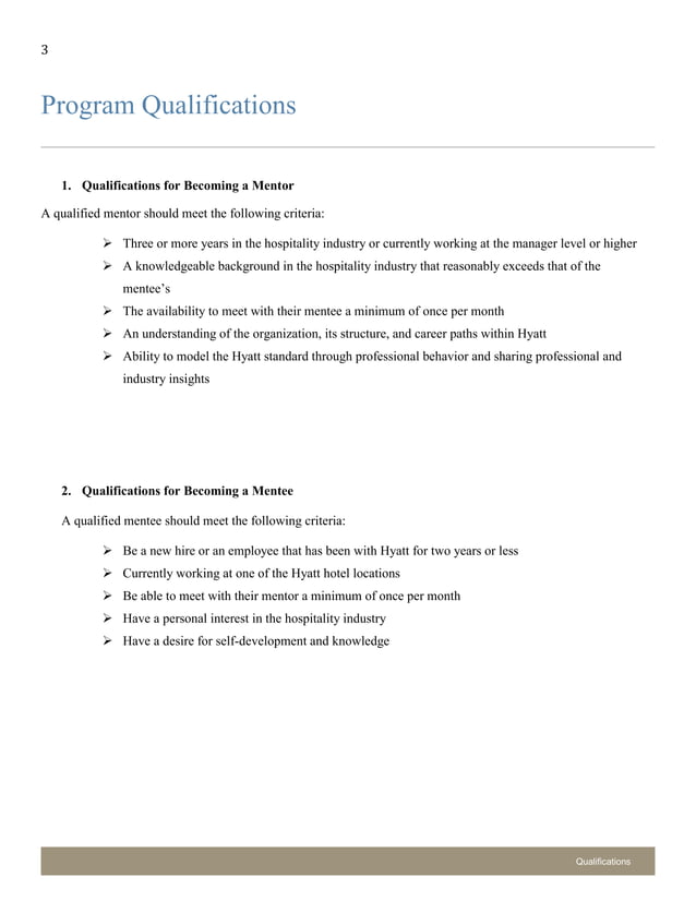 Mentorship Program Outline | PDF | Resume Writing and Advice | Job Search