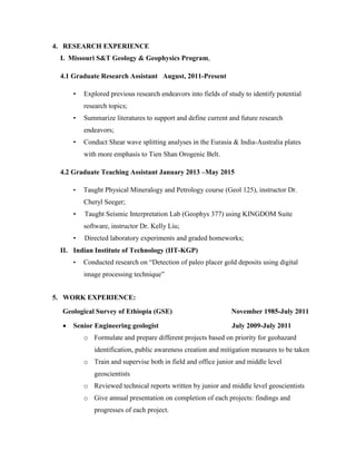 Resume | DOCX | Civil Engineering Industry | Industries