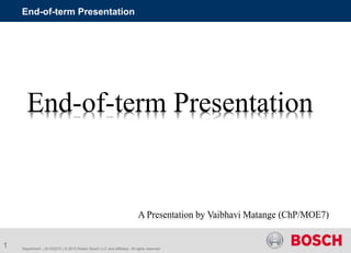 End of term presentation | PPTX