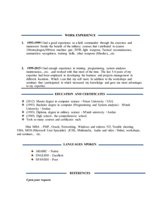 CV Osama | DOCX | Business | Business and Finance
