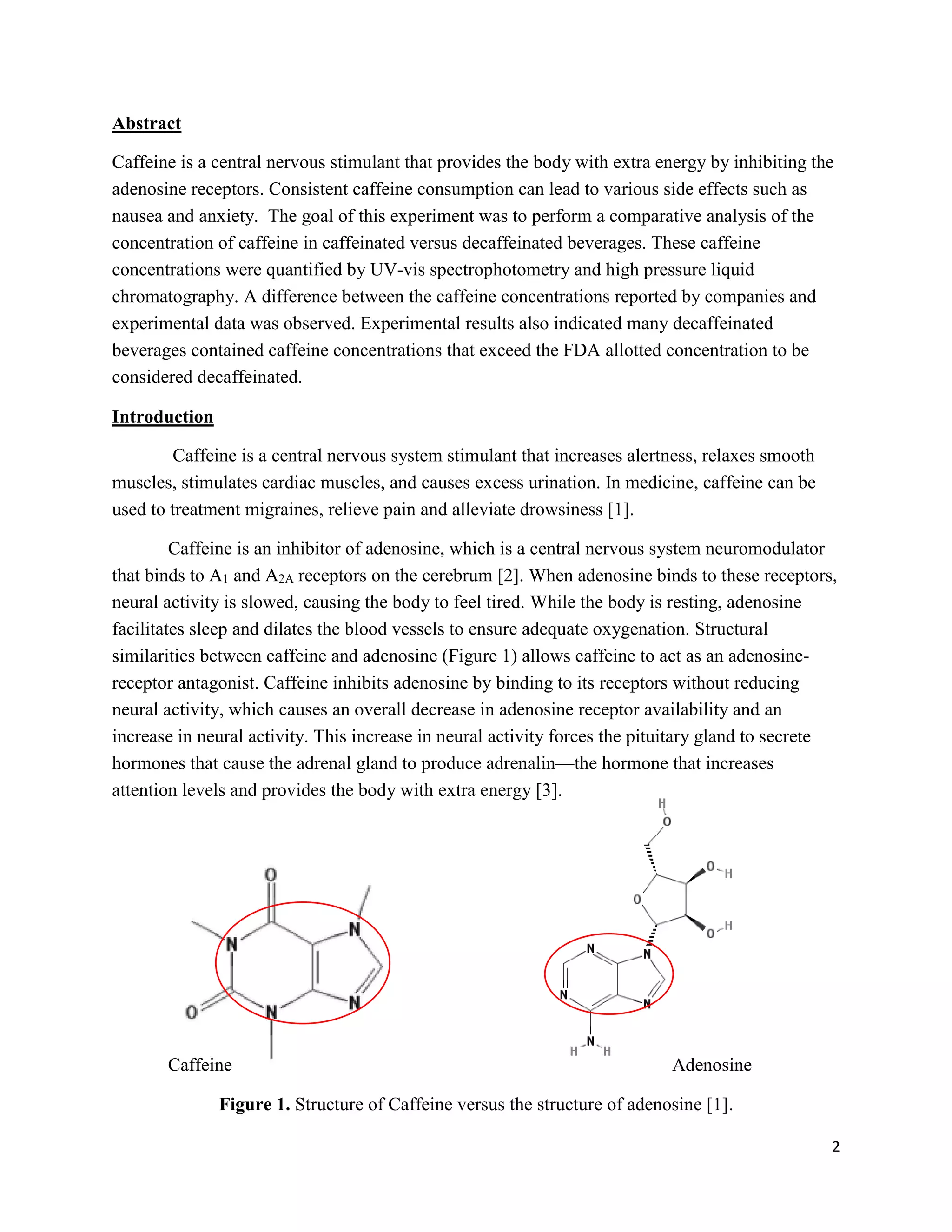 Final Lab Report-Caffeine | PDF