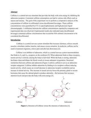 Final Lab Report-Caffeine | PDF