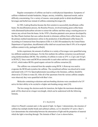 Final Lab Report-Caffeine | PDF
