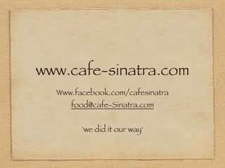 Cafe-Sinatra | PPT